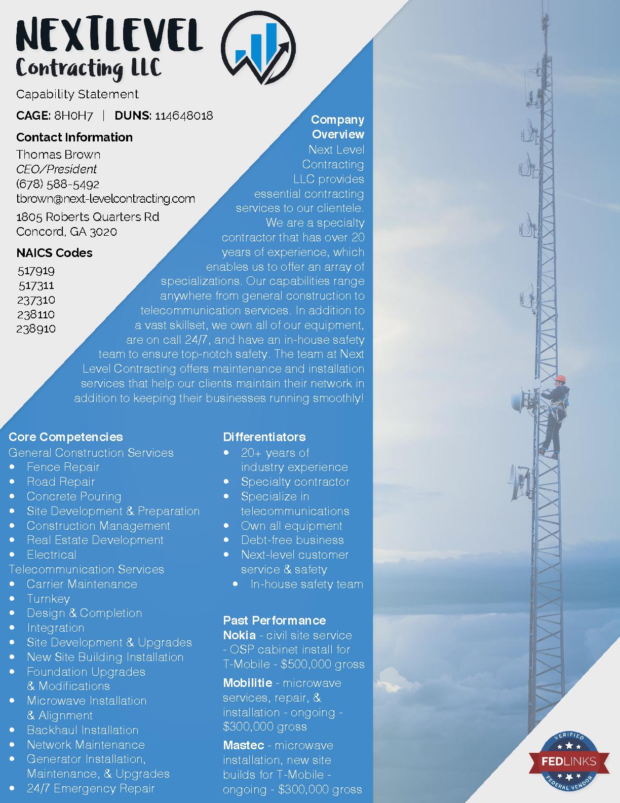 Next Level Contracting LLC