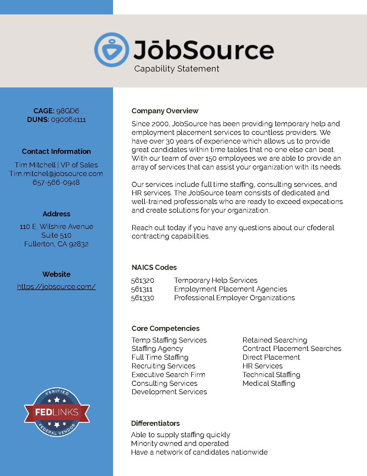 JobSource LLC