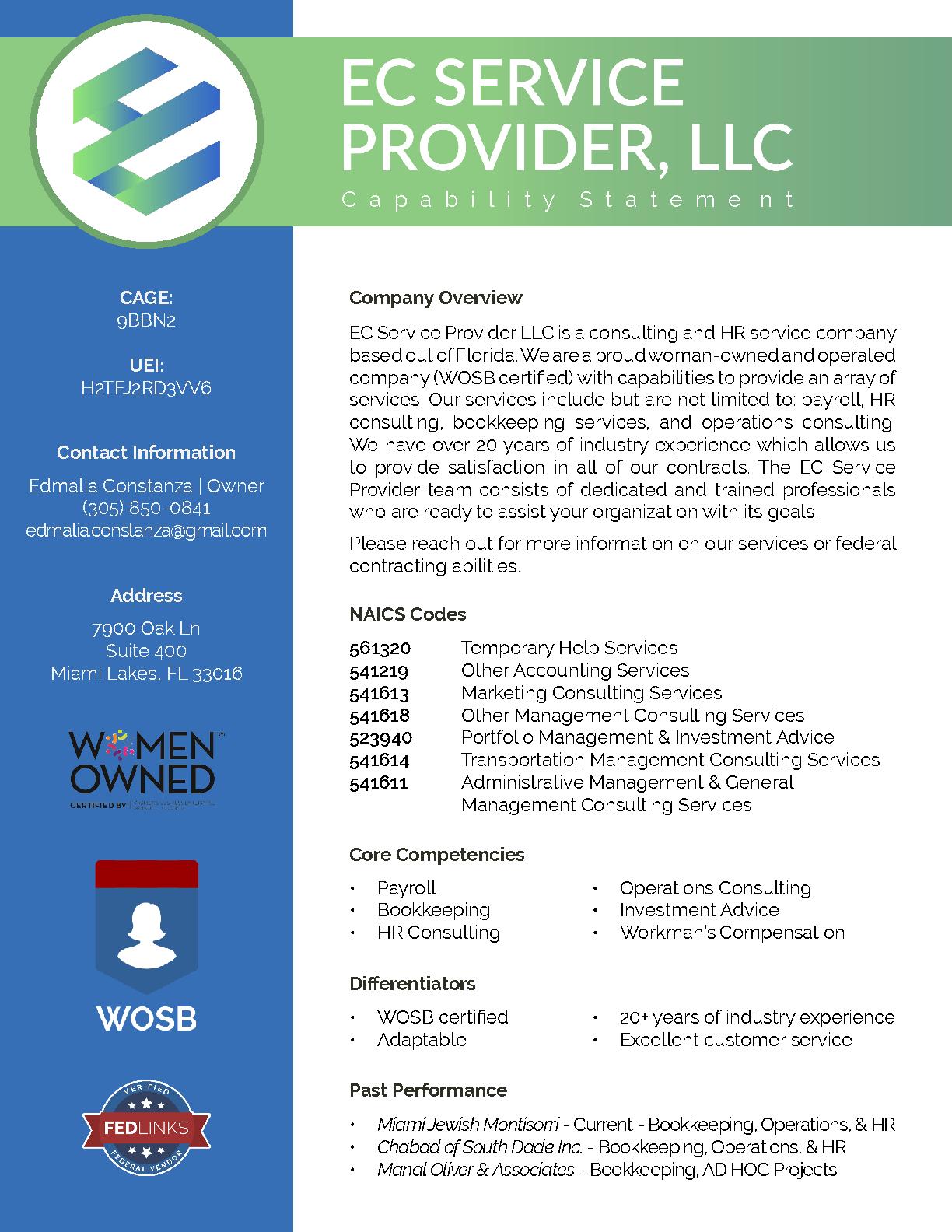 EC Service Provider LLC